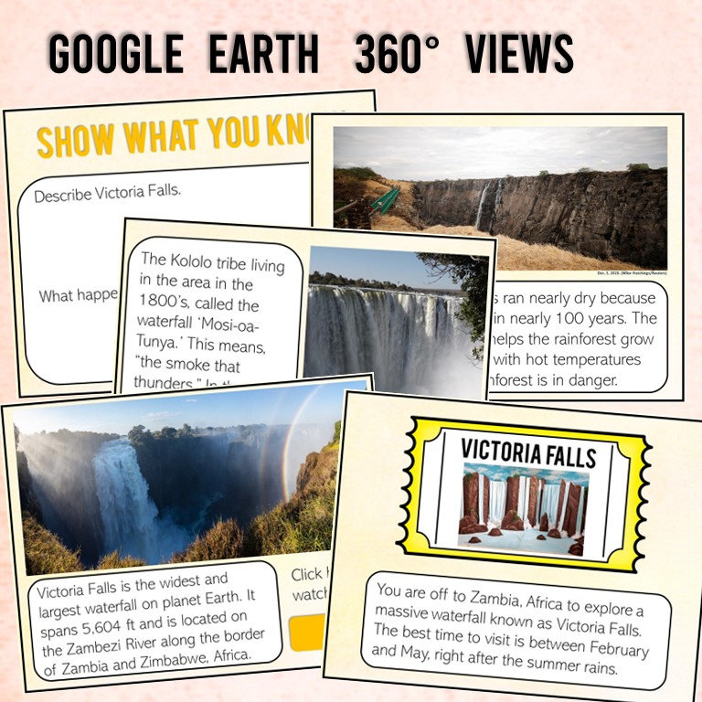 The Seven Natural Wonders of the World Virtual Field Trip Activity ...