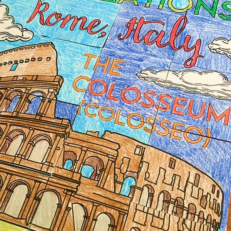 Ancient Rome Colosseum Collaborative Poster Activity With Extension ...