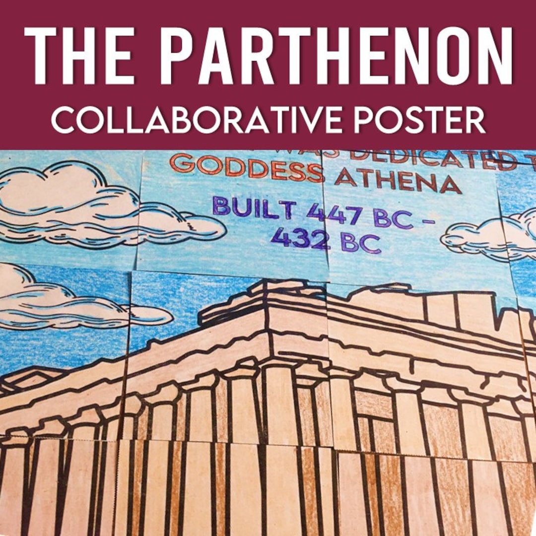 Ancient Greece Acropolis of Athens, Parthenon Collaborative Poster ...