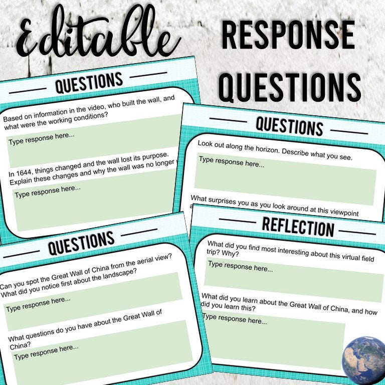 Great Wall of China Virtual Field Trip, Digital Activity, Reading ...