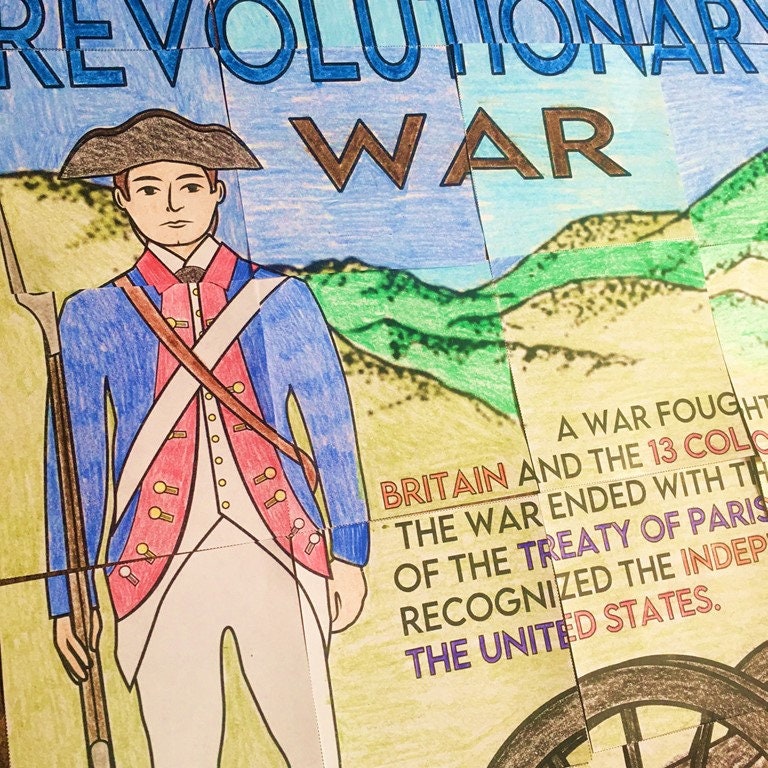 American Revolutionary War Collaborative Poster Activity With Reading ...