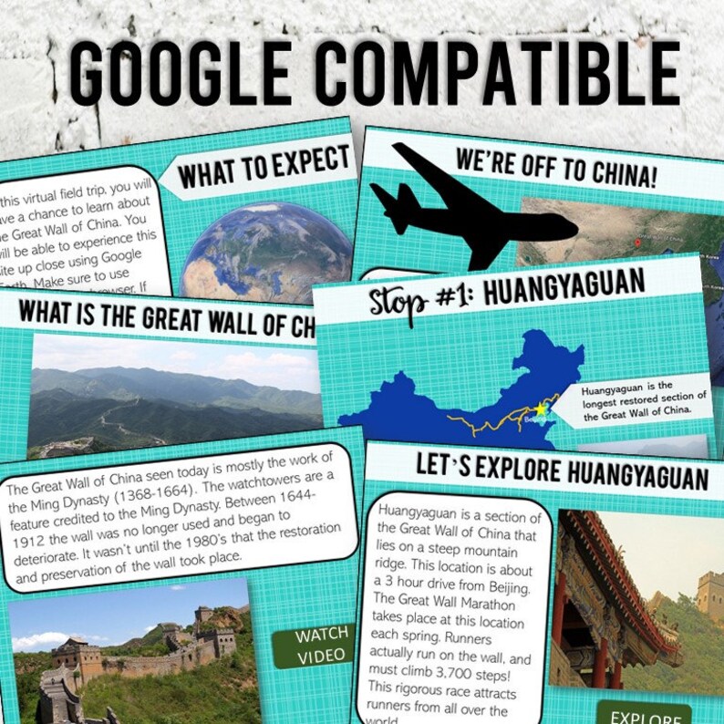 Great Wall of China Virtual Field Trip, Digital Activity, Reading ...