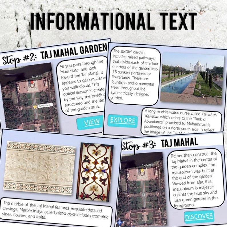 Taj Mahal Virtual Field Trip, Ancient India, Ancient History, Reading ...