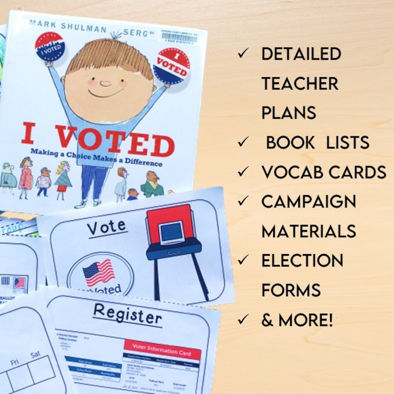 Election Day, Mock Election Voting Simulation, In-class Election Kit ...