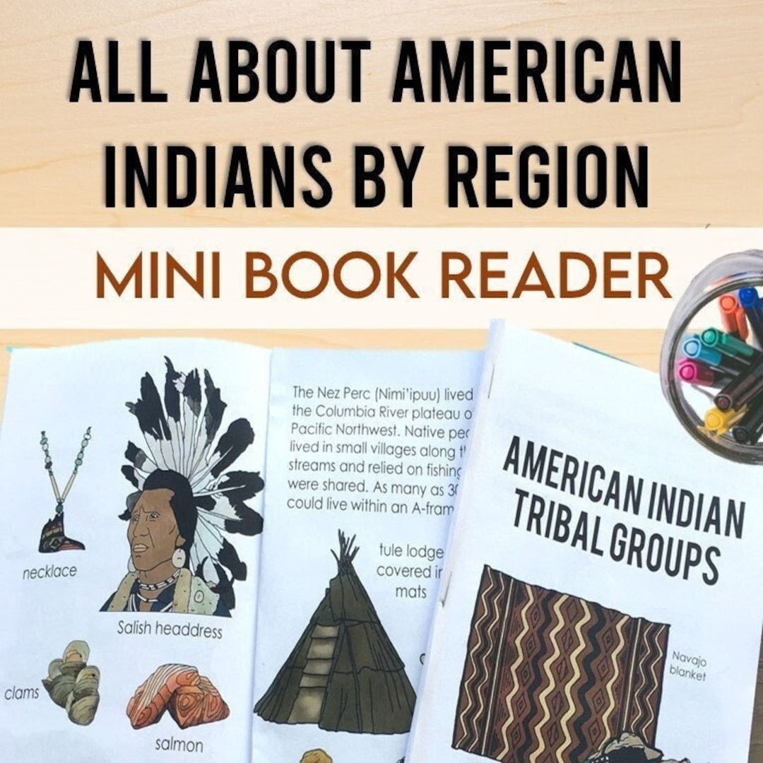 American Indian Groups Across the Regions Printable Mini Book Reader ...