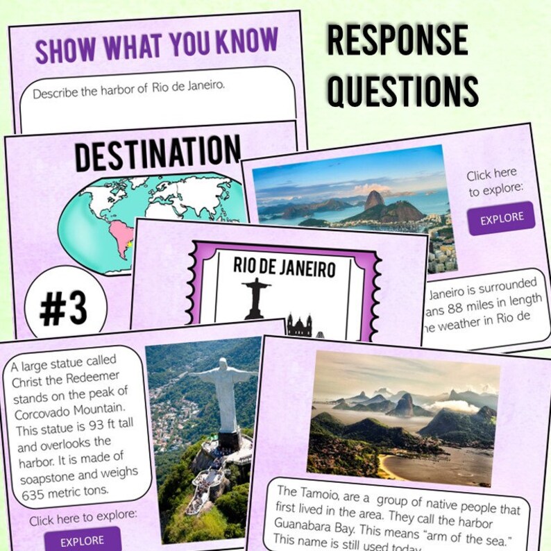 The Seven Natural Wonders of the World Virtual Field Trip Activity ...
