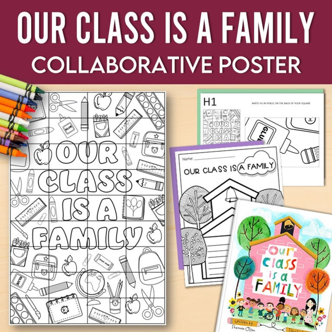 Our Class is a Family Collaborative Poster, Read Aloud Discussion ...