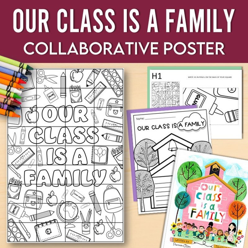 Our Class is a Family Poster - Etsy