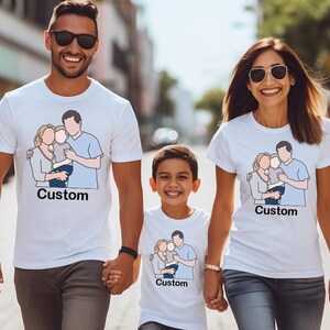 Custom Family Photo Shirt, Personalization Family Photo Shirt, Family ...
