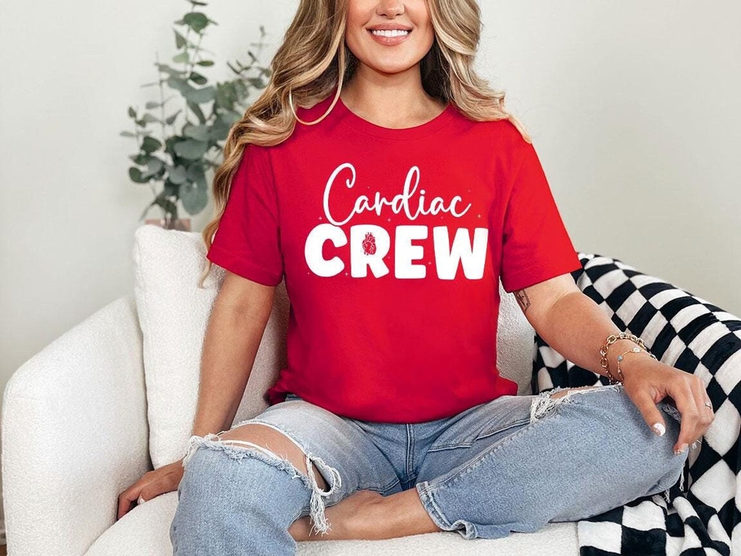 Cardiac Crew Shirt, Cardiac Nurse T-shirt, Cardiologist Gift, Cardiac ...