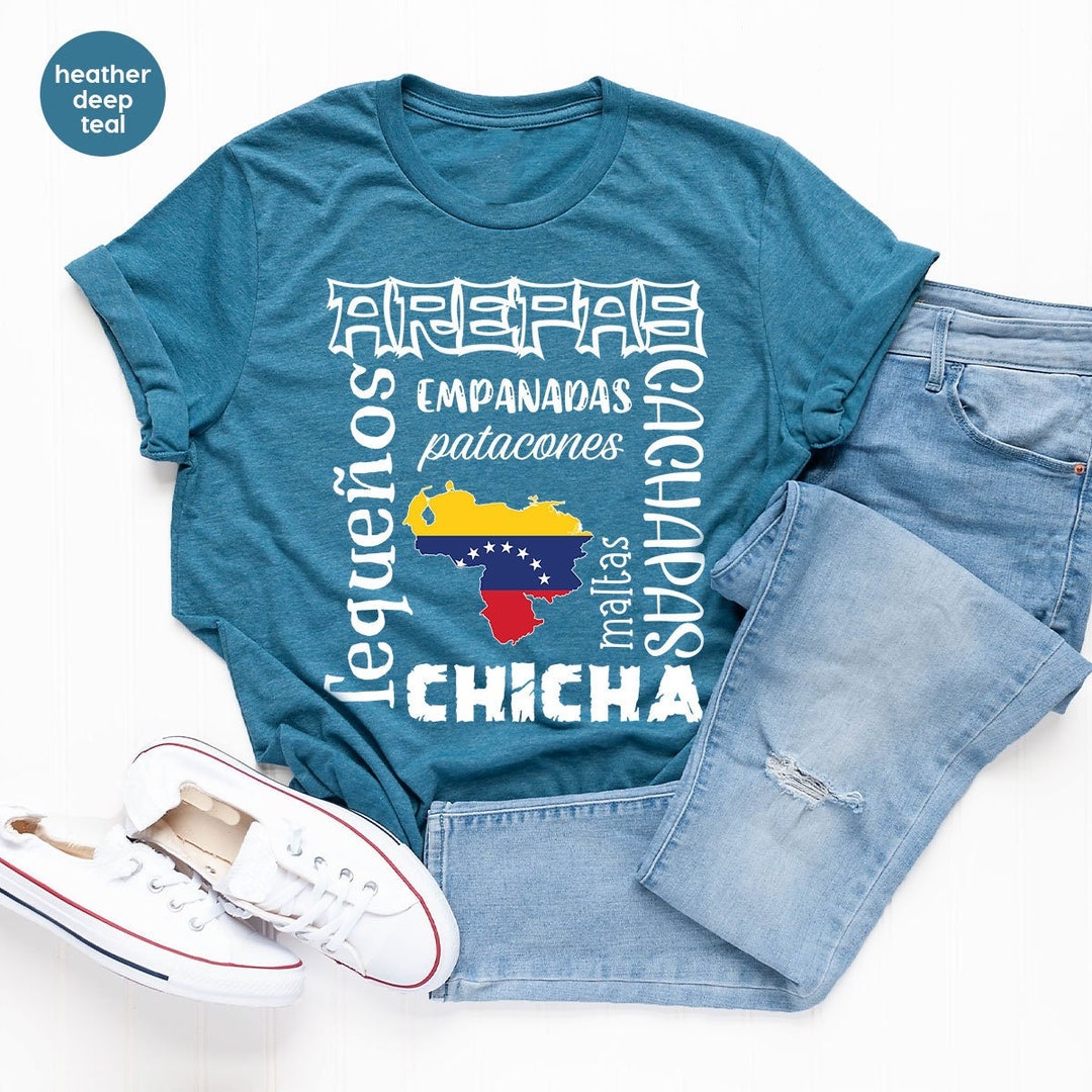 Venezuela Flag Gift T-shirt, Venezuela Map Shirt, Venezuela Hasta El ...