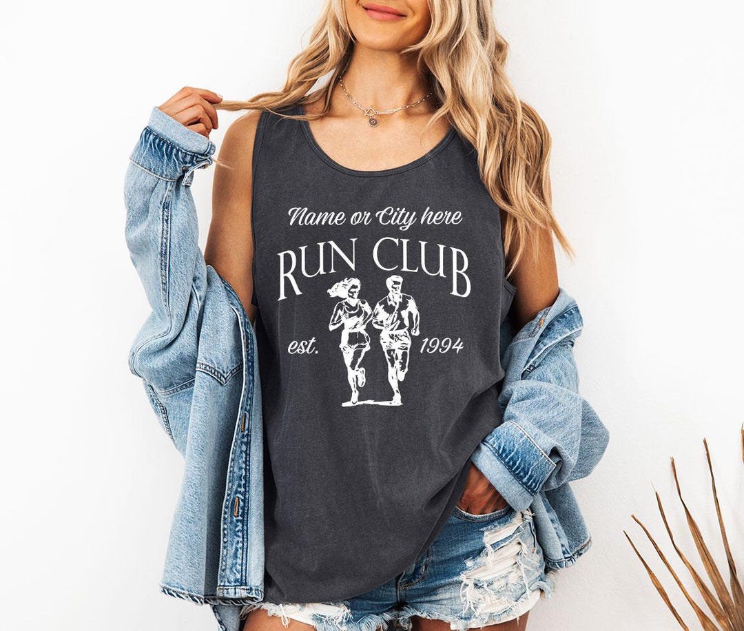 Personalized Run Club Tank Top, Custom Running Tank Top, Running Gift ...
