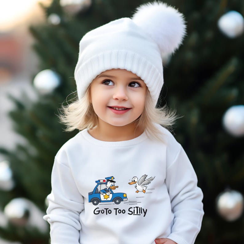 Funny Duck Police Kids Shirt, Silly Duckling Toddler Tee, Cartoon ...