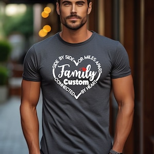 Custom Family Shirt, Side by Side Family Shirt, Custom Family Name ...