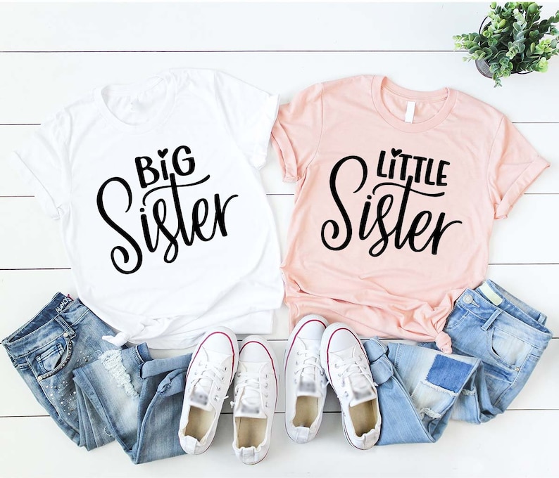 Matching Sister Tshirts Big Sister Shirt Middle Sister T - Etsy