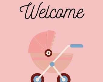 Welcome Little Girl, Baby Girl Poster, New Born Baby - Etsy