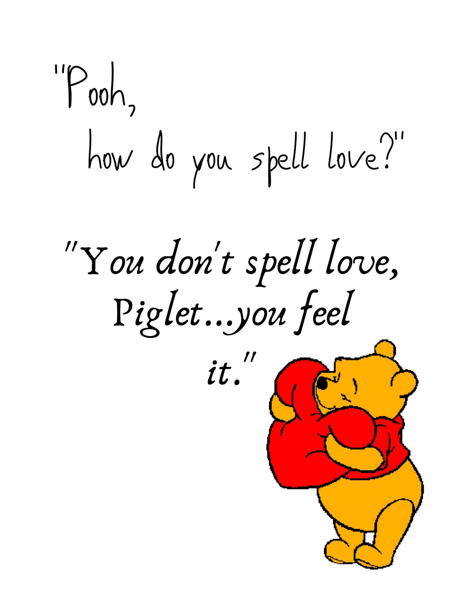 Winnie the Pooh-love - Etsy