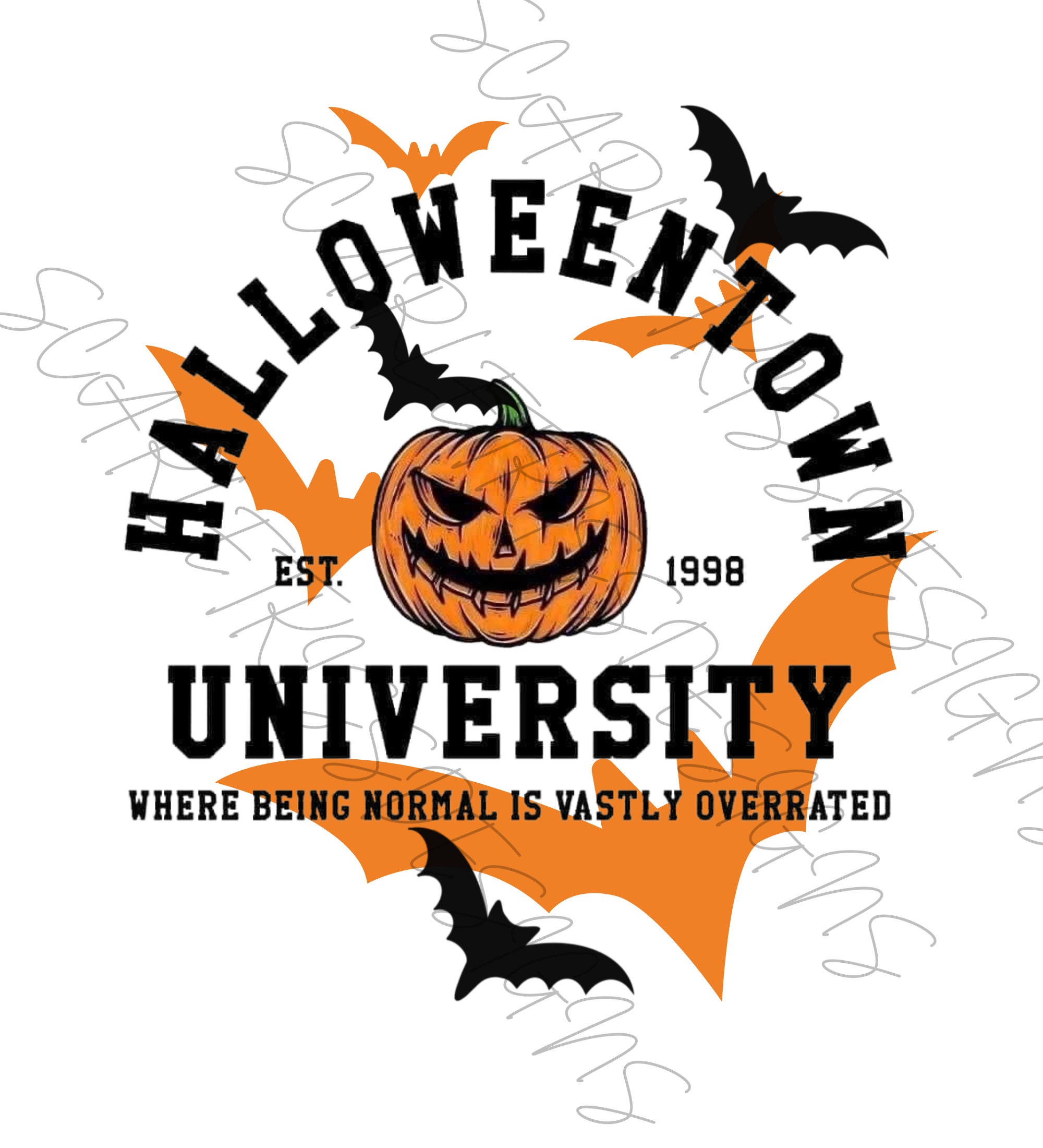 Halloween University Png, Halloween Png, University Png, Bats Png ...