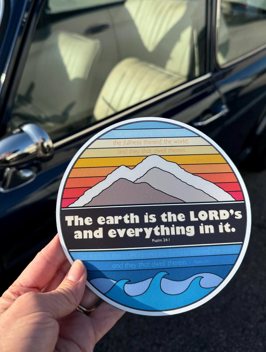 Large Magnet Bible Verse (6 In.), Psalm 24, for Lockers, Doors, Cars ...