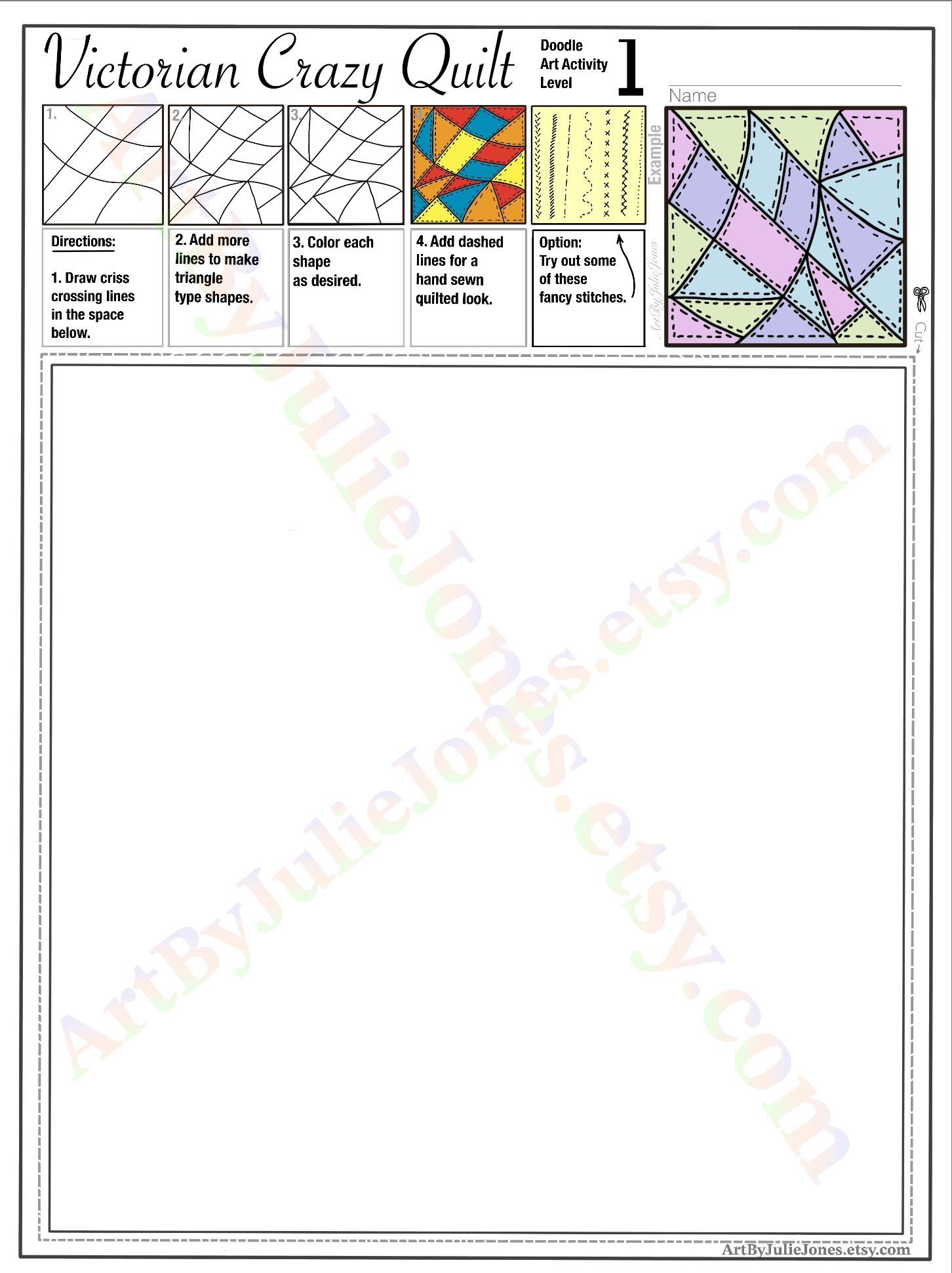 How to Draw, Quilting and Embroidery Bundle With 8 Pages, Tutorials and ...