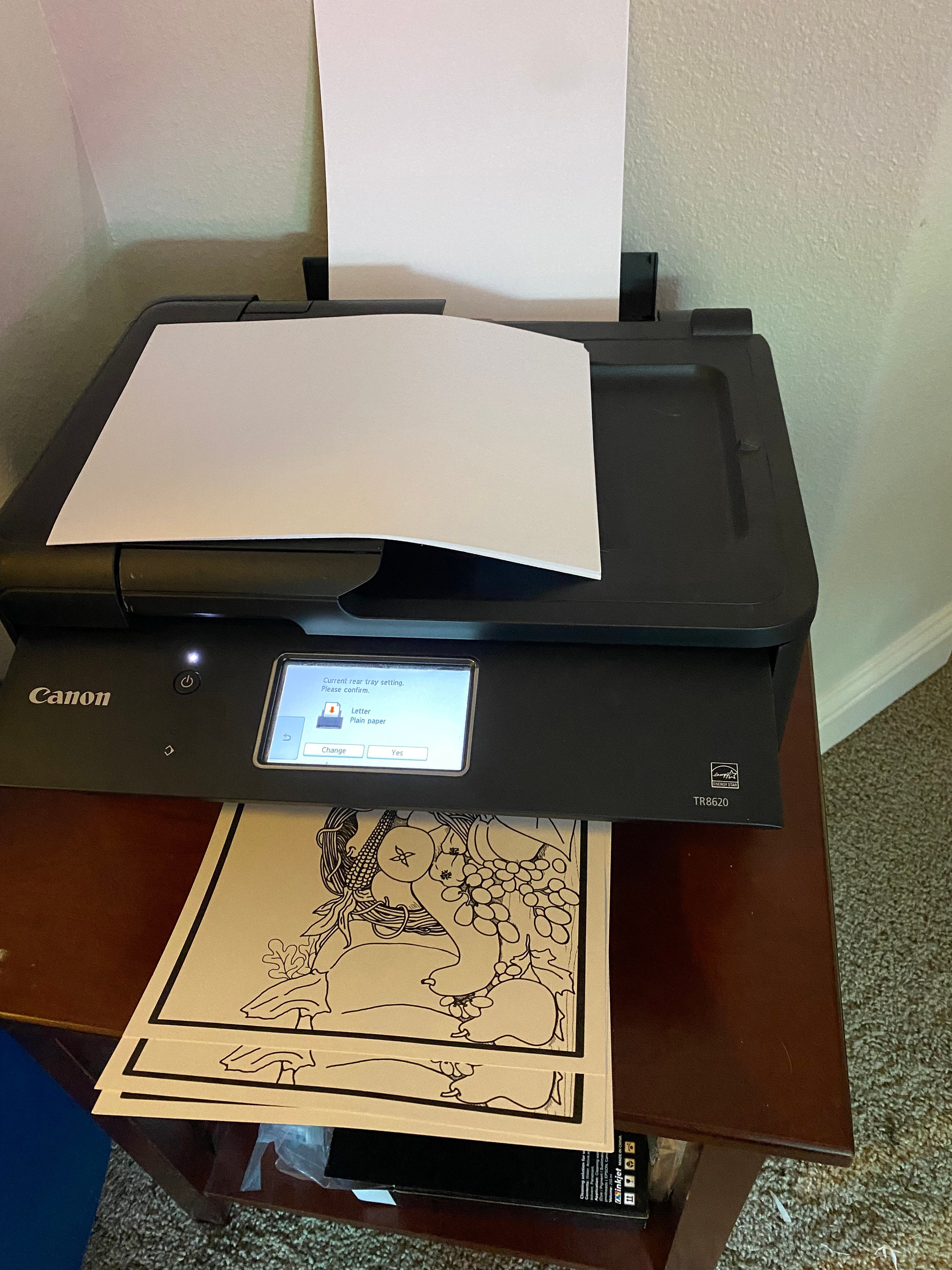 Thanksgiving Coloring Banner or Table Decor, 4 Pg Digital Download ...