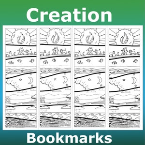 Bundle!- the Seven Days of Creation, 5 Files Included: Bookmarks, Big ...
