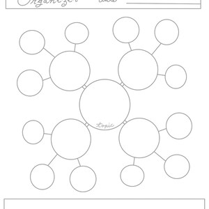 Graphic Organizers for 3, 4 or 5 Subtopics, Ideas Flow & Are Recorded ...