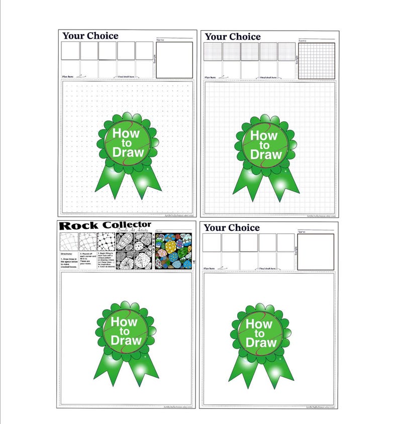 How to Draw, Quilting and Embroidery Bundle With 8 Pages, Tutorials and ...