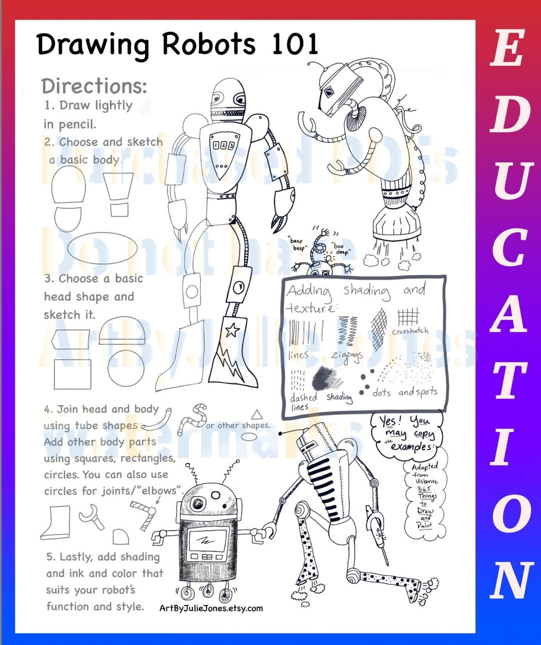 Drawing Robots 101, PK-8TH, Plus 2 More: Drawing 3-D & Illuminated ...