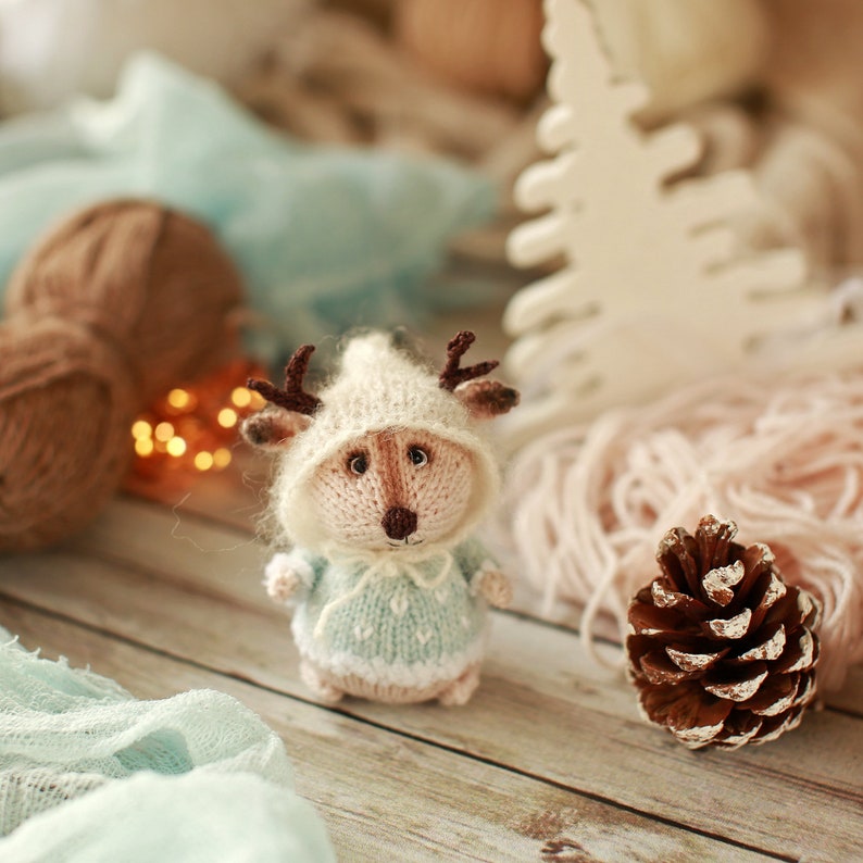 Deer Knitting Pattern Amigurumi Deer Crochet Deer Pattern - Etsy
