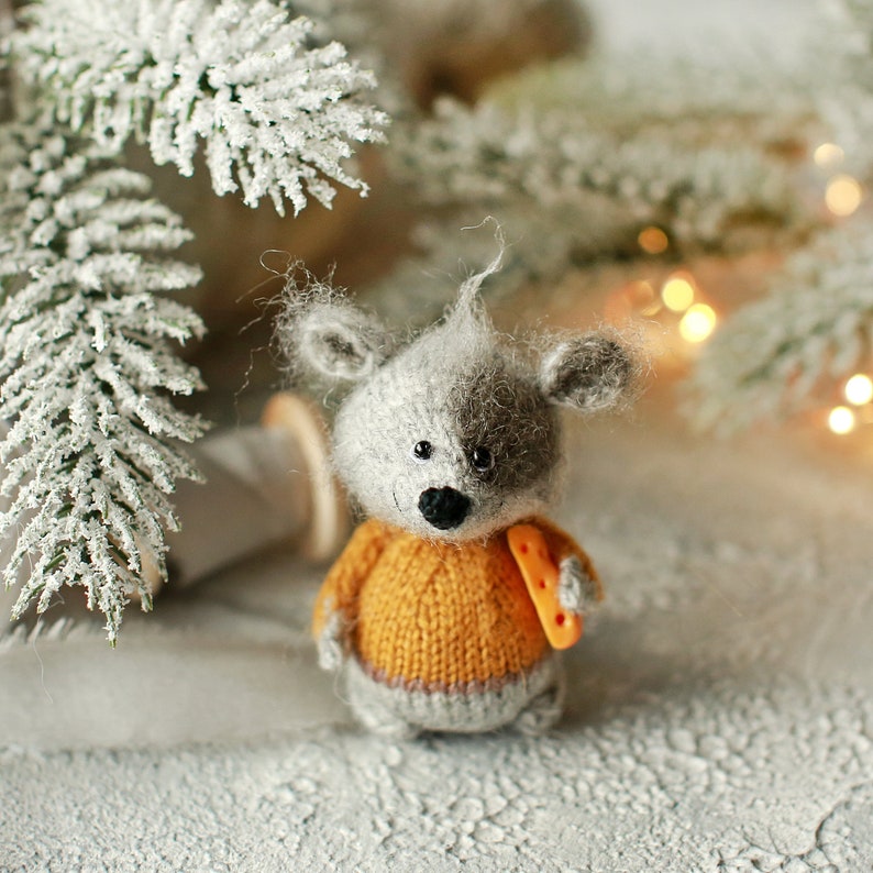 Mouse Knitting Pattern Amigurumi Mouse Crochet Mouse - Etsy