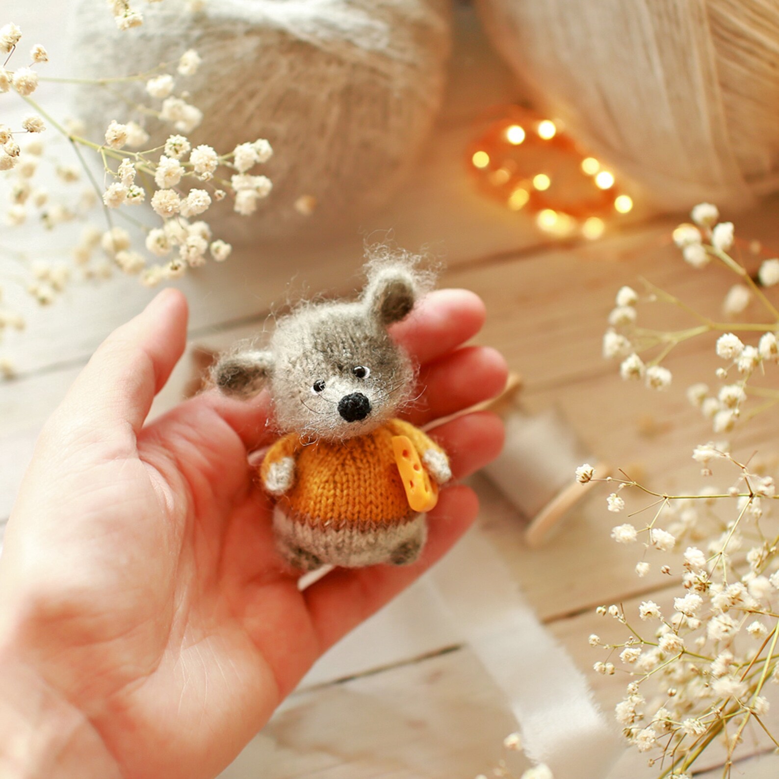 Mouse Knitting Pattern Amigurumi Mouse Crochet Mouse - Etsy