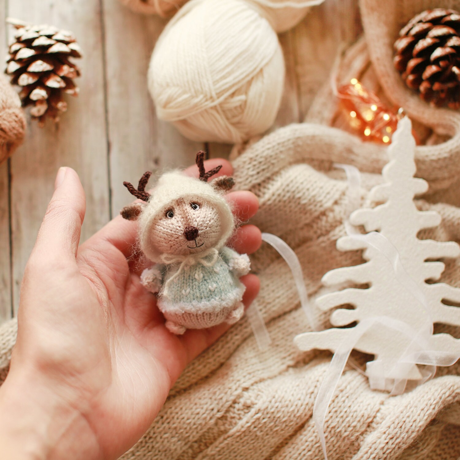 Deer Knitting Pattern Amigurumi Deer Crochet Deer Pattern - Etsy