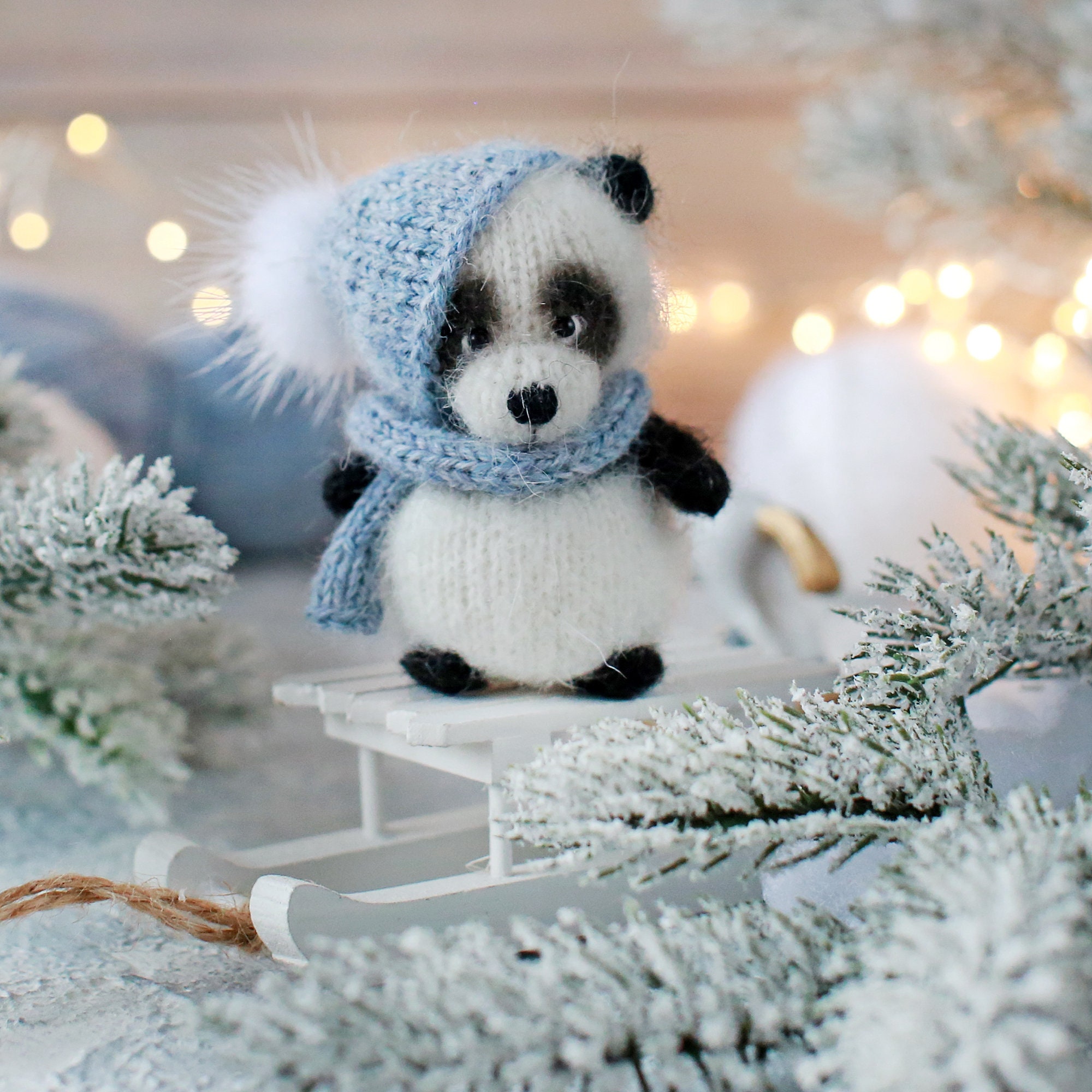 Panda Bear Knitting Pattern, Amigurumi Panda, Crochet Panda Pattern ...