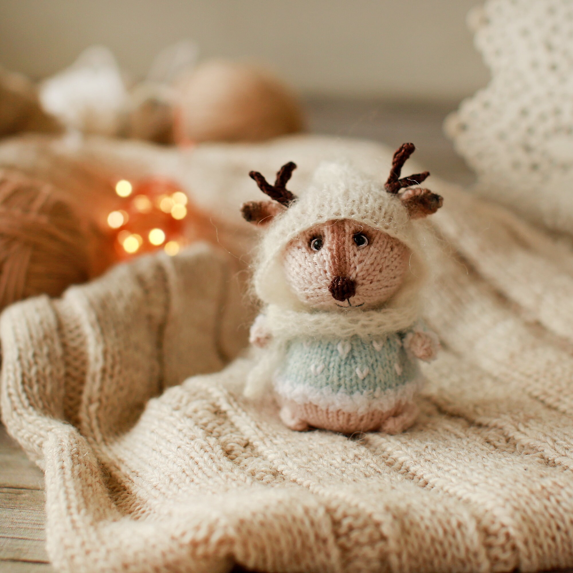 Deer Knitting Pattern Amigurumi Deer Crochet Deer Pattern - Etsy