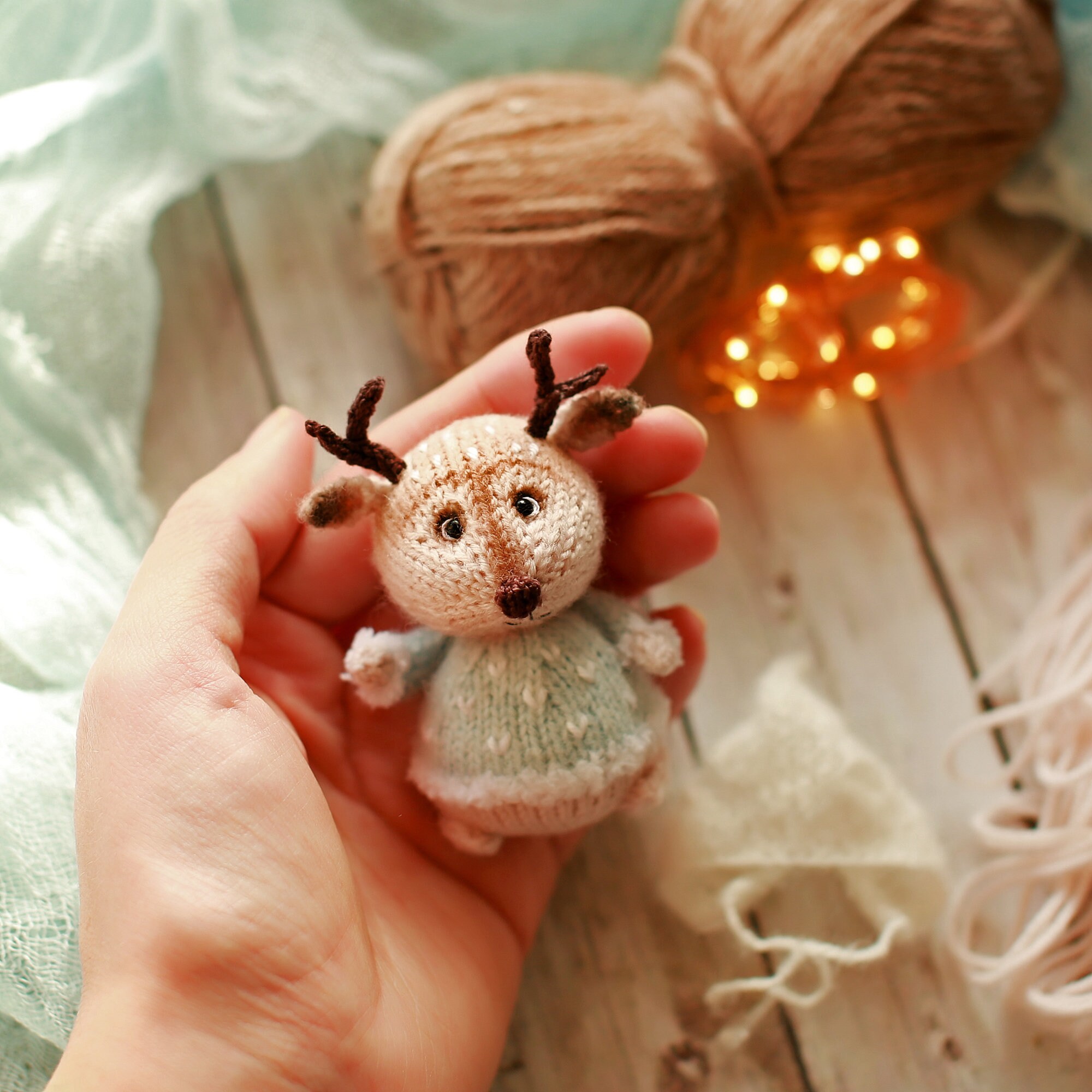 Deer Knitting Pattern Amigurumi Deer Crochet Deer Pattern - Etsy