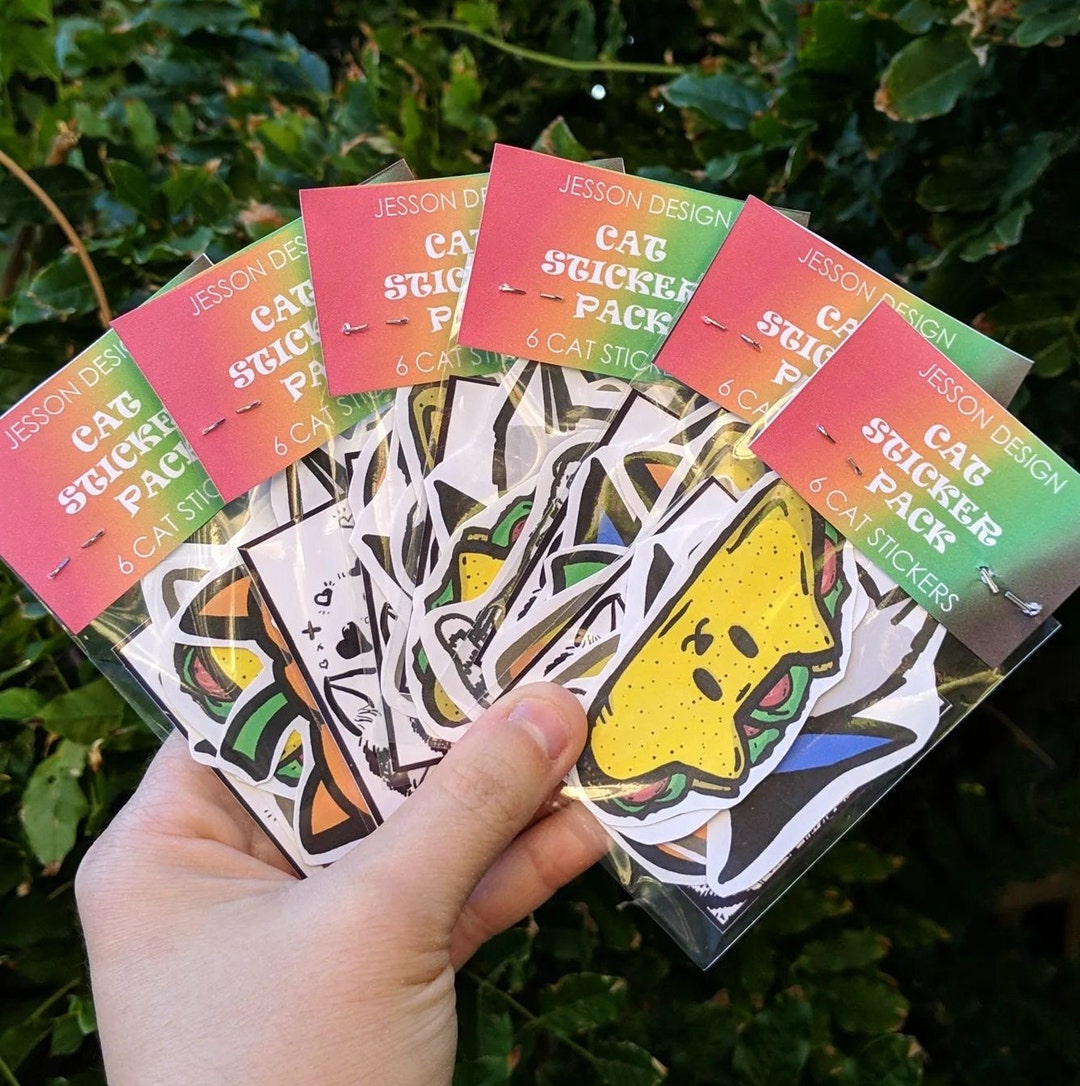Cat Sticker Pack Cat Stickers - Etsy