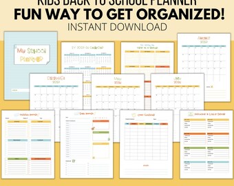 Digital Download Student School Planner - Etsy