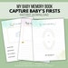 Printable Baby Gender Neutral Memory Book, Baby Journal, Pregnancy ...