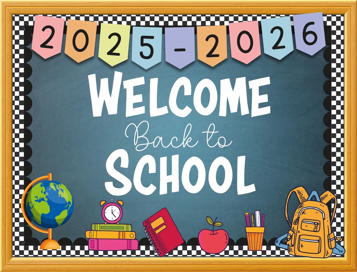 Back to School Bulletin Board, First Day of School Classroom Decor ...