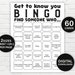 Get to Know You Bingo, Find Someone Who Printable, Icebreaker Game ...