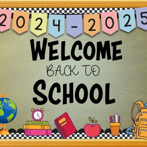 Back to School Bulletin Board, First Day of School Classroom Decor ...