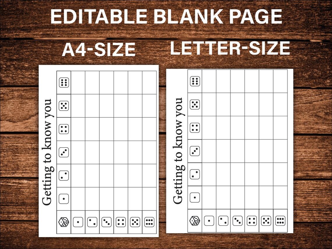 Dicebreaker Game, Roll and Tell Game, Icebreaker Activity for All Ages ...