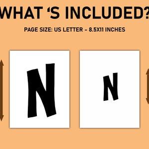 Bold Printable Bulletin Board Letters, Classroom Decor, August Bulletin ...