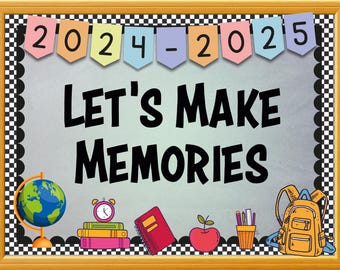 Back to School Bulletin Board, Bulletin Board Kit, First Day of School ...