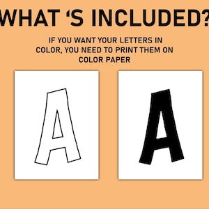 Bold Printable Bulletin Board Letters, Classroom Decor, August Bulletin ...