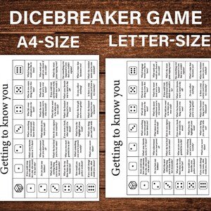 Dicebreaker BUNDLE Roll and Tell Game, Icebreaker Activity for All Ages ...
