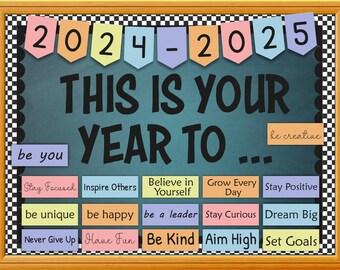 Back to School Bulletin Board, Bulletin Board Kit, First Day of School ...