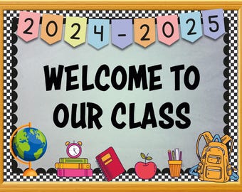 Back to School Bulletin Board, Bulletin Board Kit, First Day of School ...