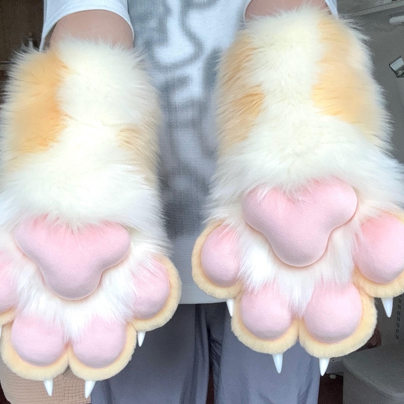 Fluffy Paws Gloves - Etsy